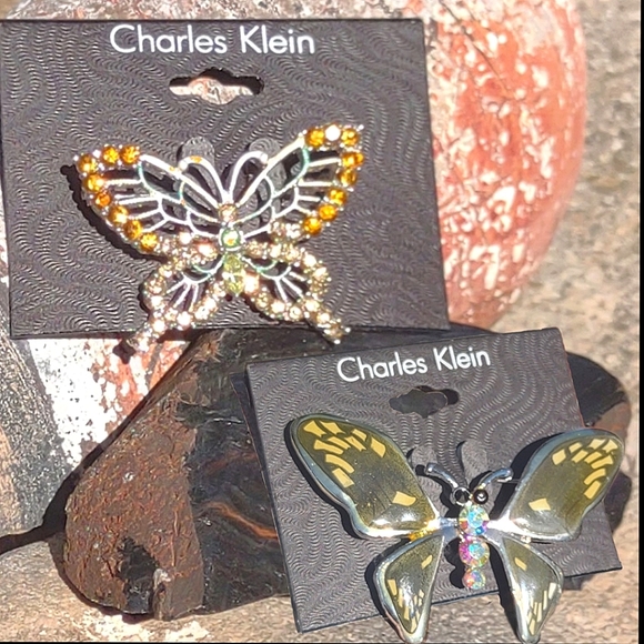 Charles Klein | Jewelry | Charles Klein Butterfly Brooches | Poshmark